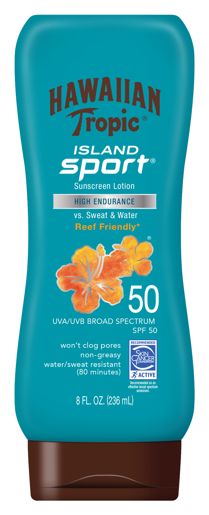 Hawaiian Tropic Island Sport SPF 50 Sunscreen Lotion | Bass Pro Shops